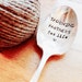 Stamped Silver Spoon, Love Spoon, Gift for Him, Gift for Her, Stamped ...