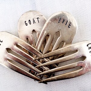 Cheese Forks, Cheese Markers, Stamped Forks, Stamped Silver ...