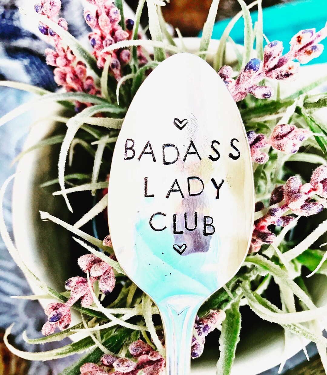 Badass Lady Club Coffee Stamped Silver Spoon, Womens Rights, Equality ...
