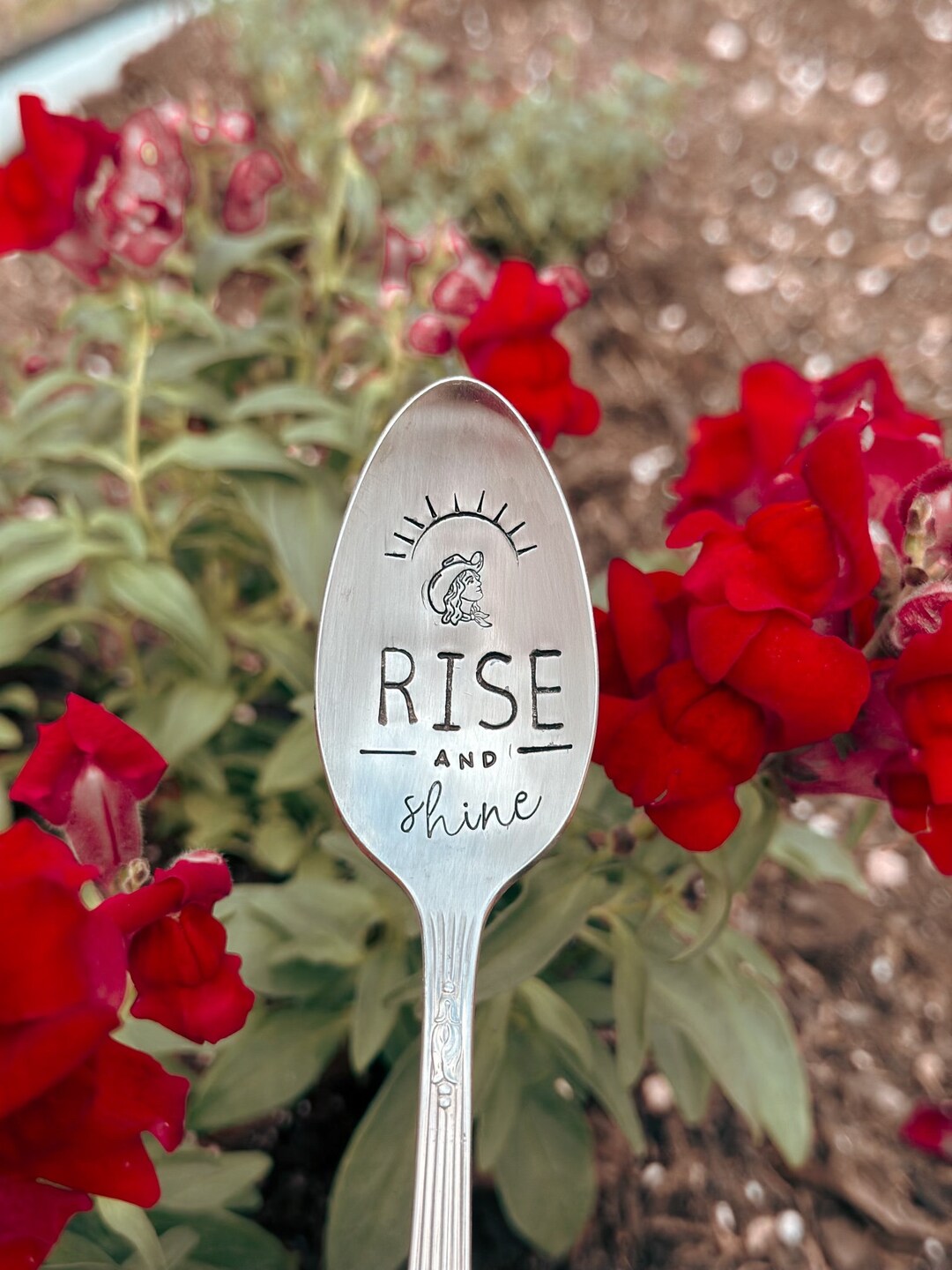 RISE AND SHINE | Cowgirl | Mother's Day | Stamped Vintage Silver Spoon ...