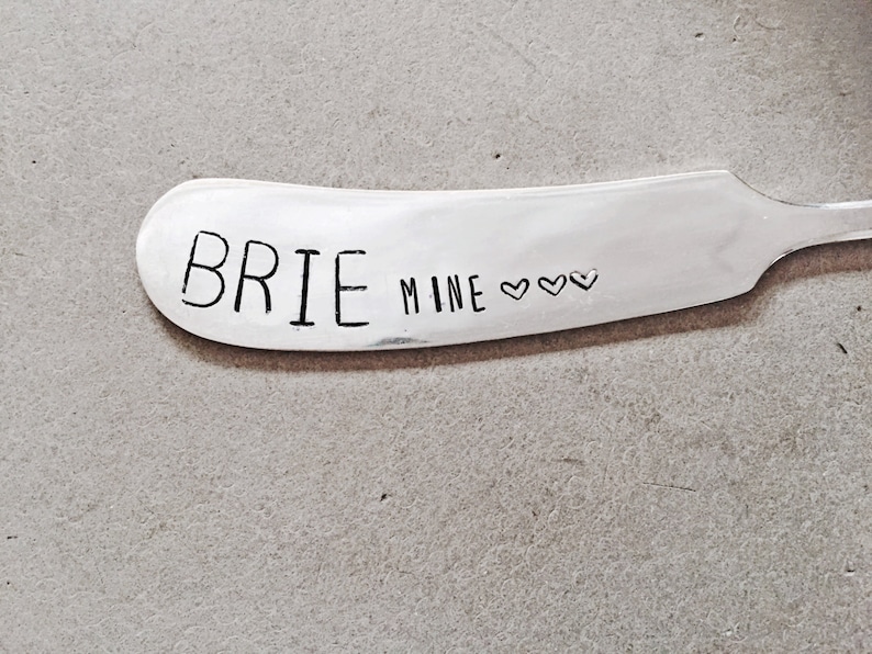 Brie Mine Knife Stamped Butter Spreader Cheese Knife - Etsy