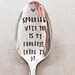 Stamped Silver Spoon, Love Spoon, Gift for Him, Gift for Her, Stamped ...