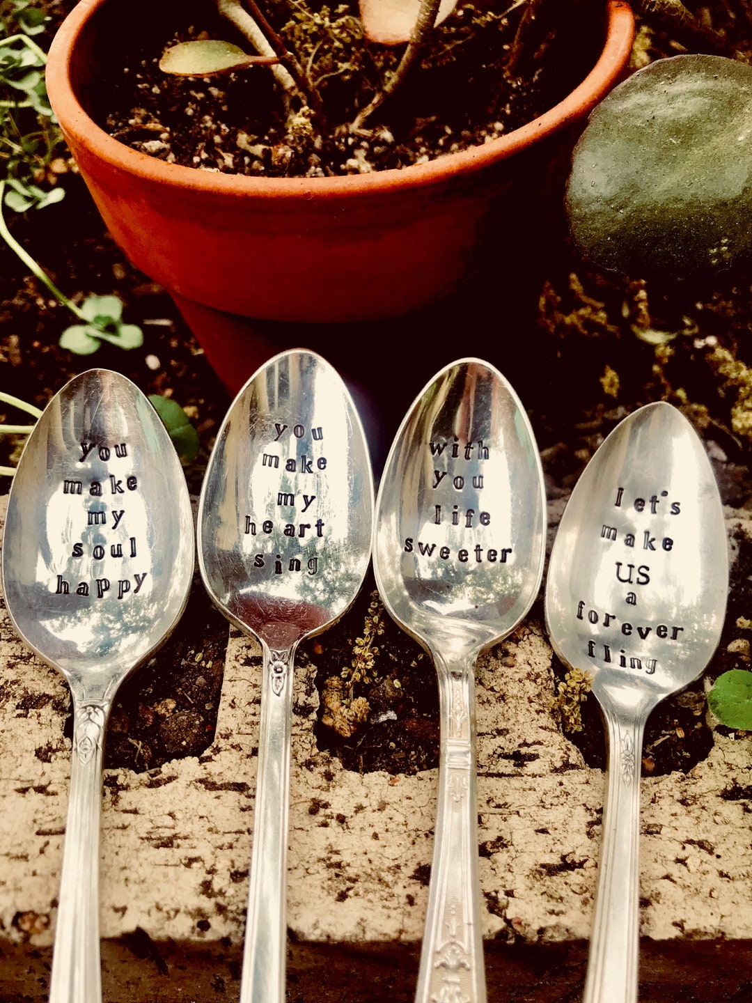 Spoon Poetry Series - Wedding Gift - Shower Gift - Coffee Spoons - Love ...