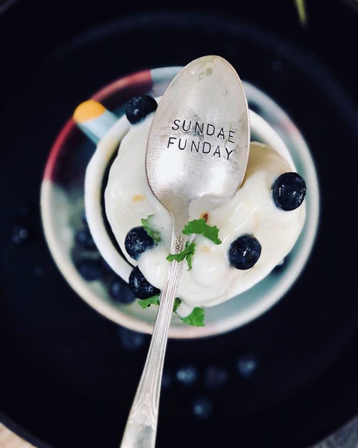 Sundae Funday Spoon Ice Cream Spoon Sunday Funday | Etsy