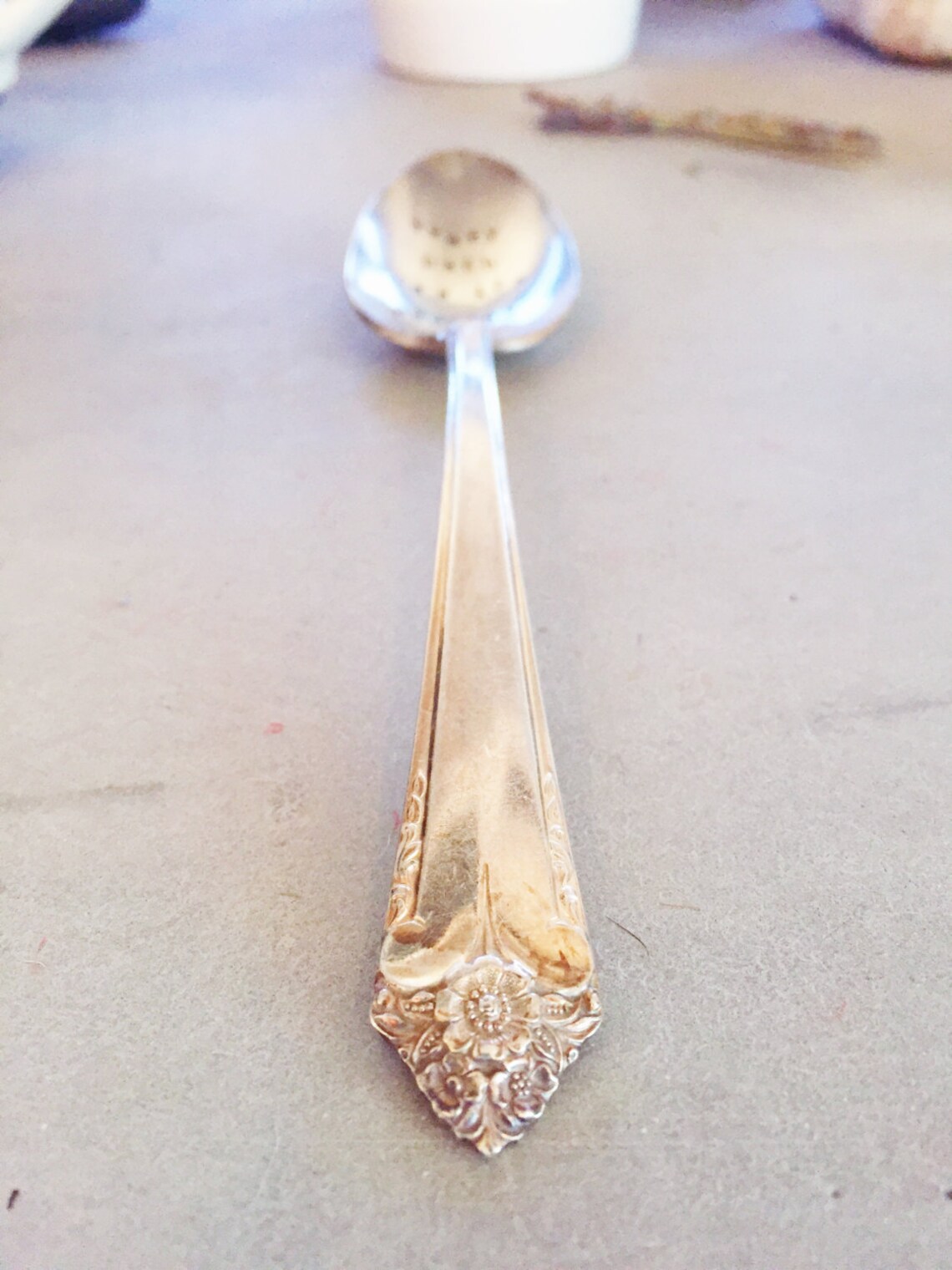 Stamped Silver Spoon Inspirational Quotes Gift for Him Gift | Etsy