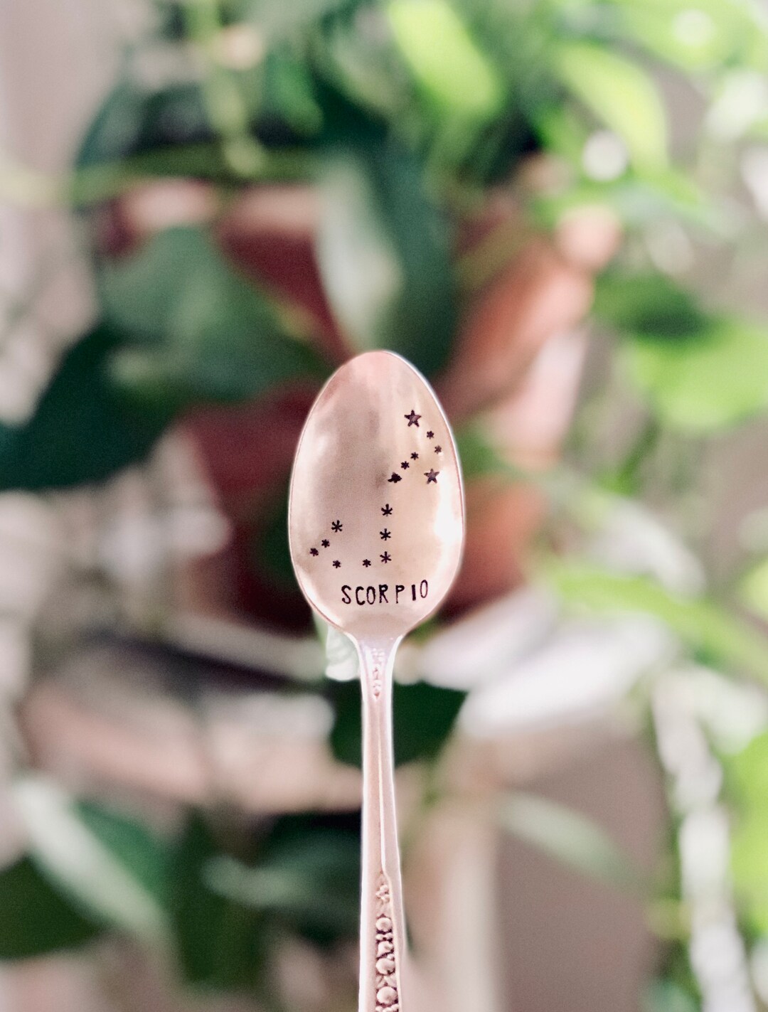 Scorpio Zodiac Constellation - Stamped Constellation - Stamped Silver ...