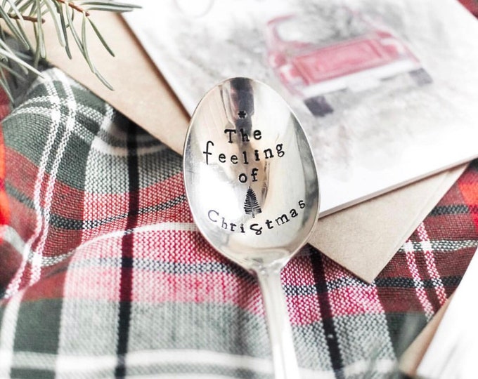 The Feeling of Christmas, Hot Chocolate Spoon Stamped Spoon, Christmas ...