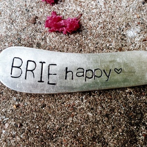 Brie Happy, Cheese Knife, Spreader Stamped Butter Spreader, Stamped ...