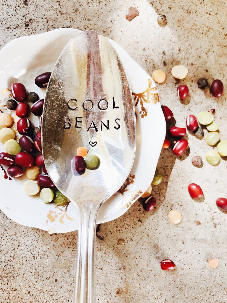 Cool Beans Spoon Serving Spoon Holiday Spoon Christmas Spoon | Etsy