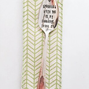 Stamped Silver Spoon, Love Spoon, Gift for Him, Gift for Her, Stamped ...