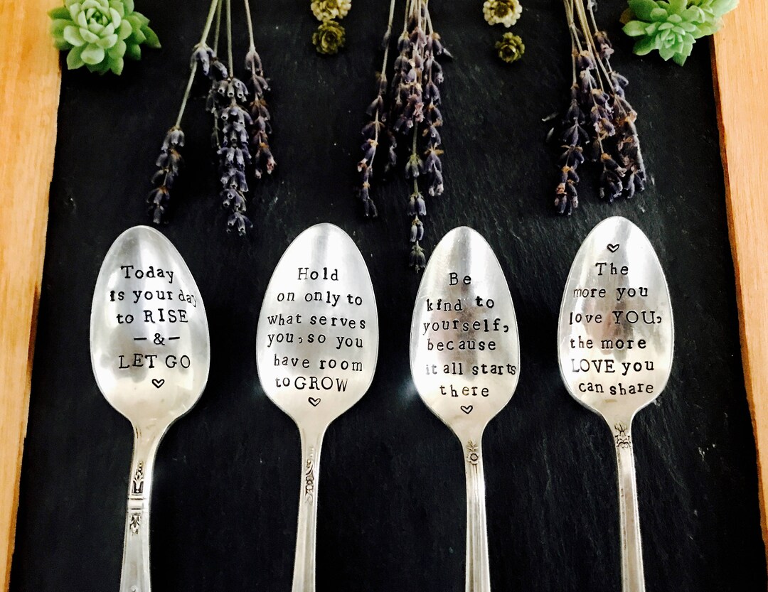 Spoon Poetry Series - Self Love - Love Yourself - Coffee Spoons - Poem ...