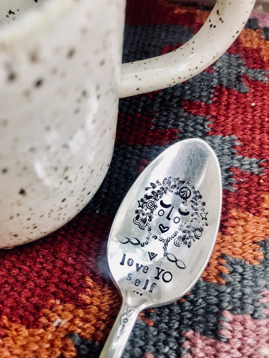 Coffee Spoon - Stamped Silver Spoon - Boss Babe - Stocking Stuffer ...