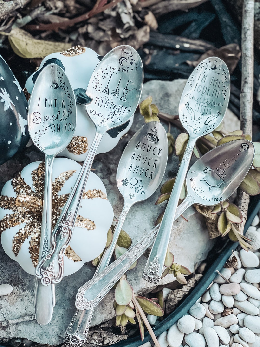 HOCUS POCUS SPOON Bundle | Halloween Spoon | Stamped Silver Spoon ...