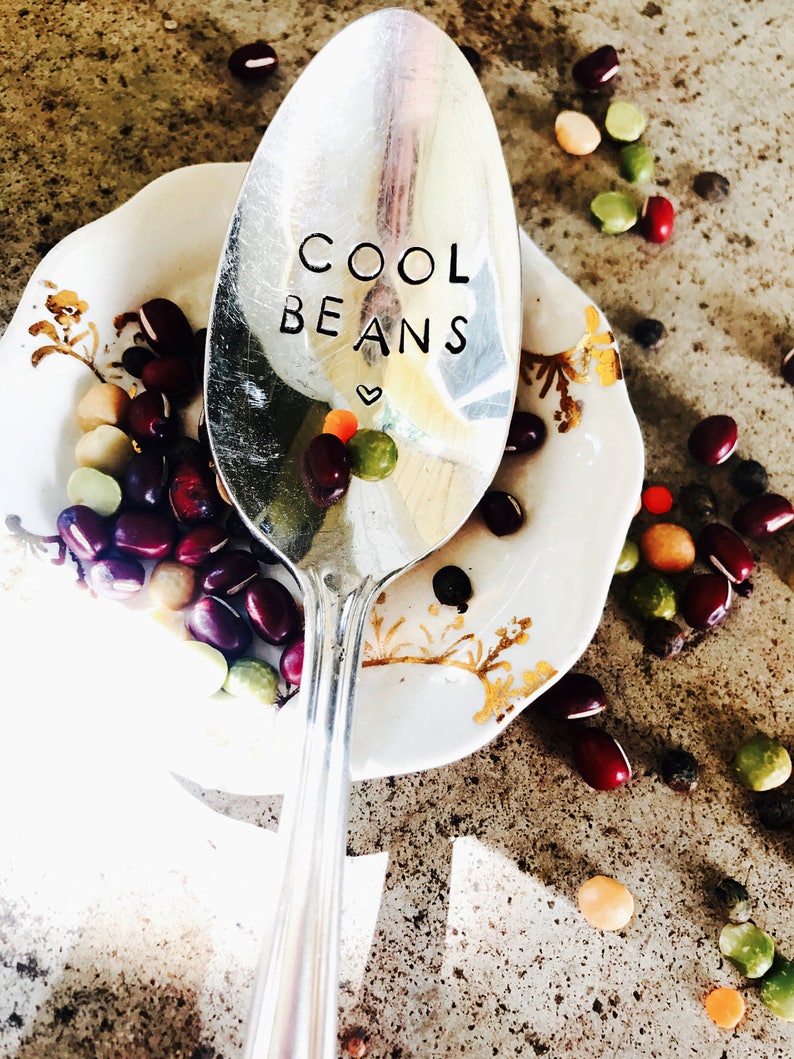 Cool Beans Spoon Serving Spoon Holiday Spoon Christmas Spoon | Etsy