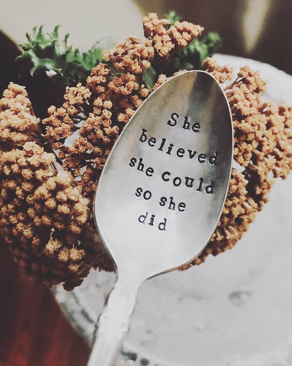 She Believed She Good so She Did Girl Gift Grad Stamped - Etsy