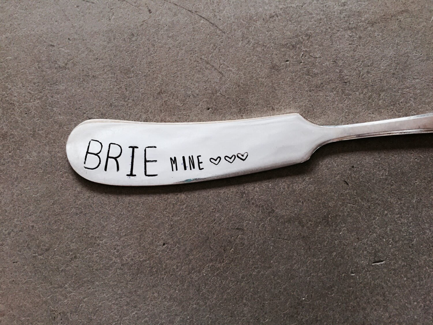 Brie Mine Knife Stamped Butter Spreader Cheese Knife - Etsy