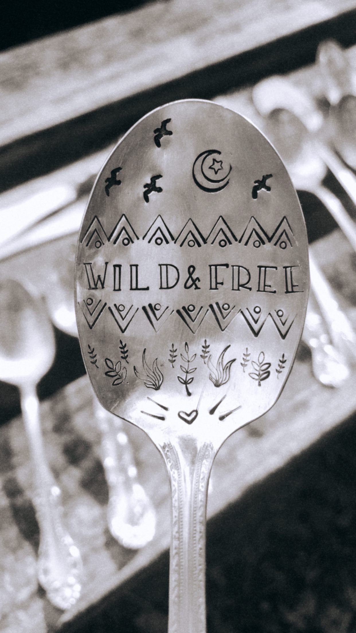 Wild and Free Stamped Spoon Christmas Gift Love is Stocking - Etsy