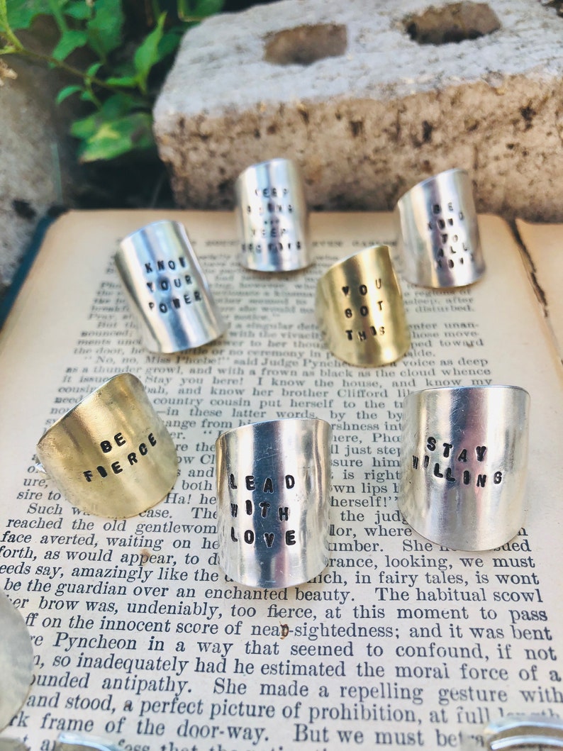You Got This Spoon Jewelry Mantra Ring Stamped Ring - Etsy