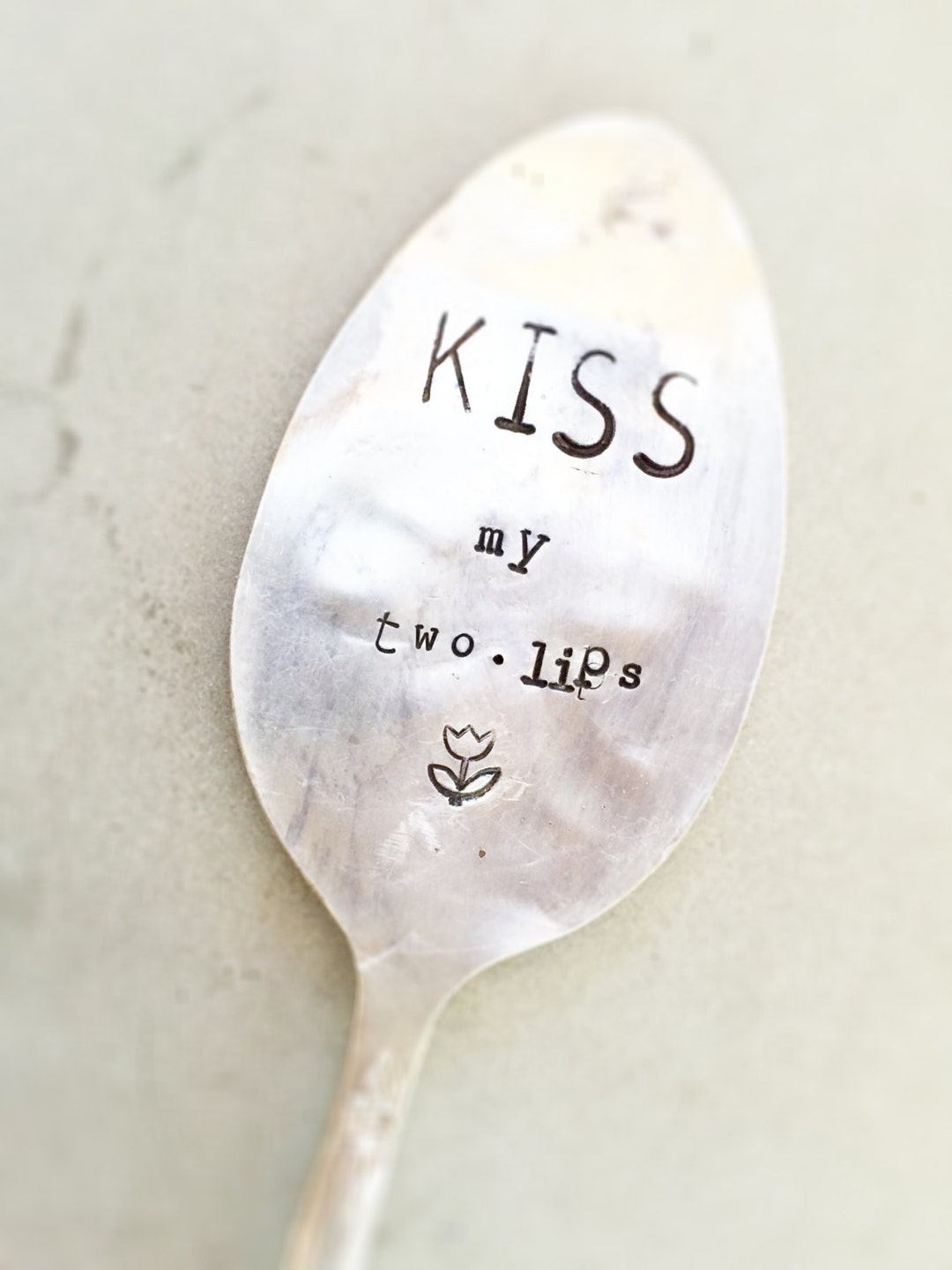 Kiss My Two Lips, Tulip Pun, Garden Marker, Gardener Gift, Florist Gift ...