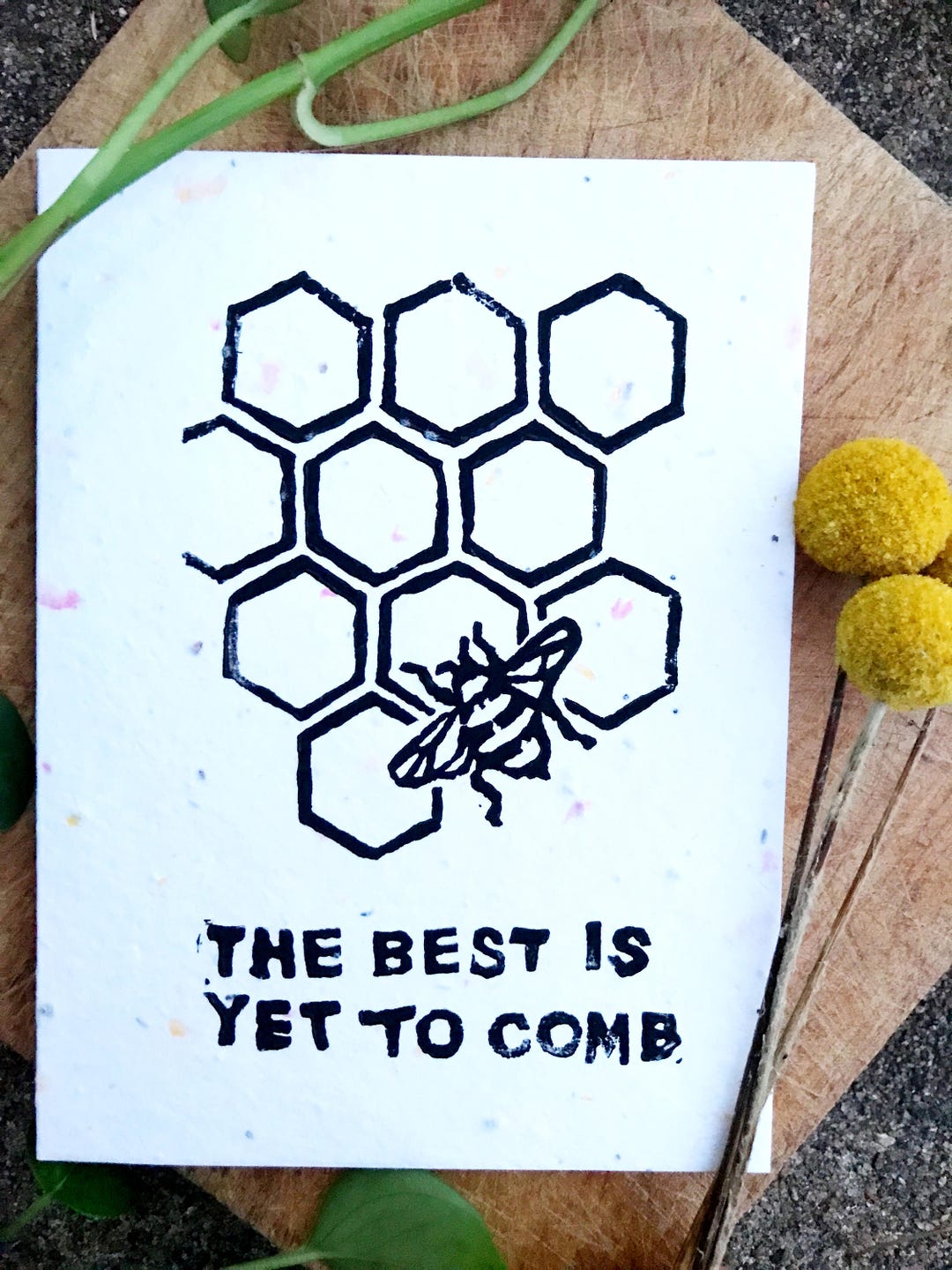 The Best is yet to Come Seed Paper Wedding Card Shower - Etsy