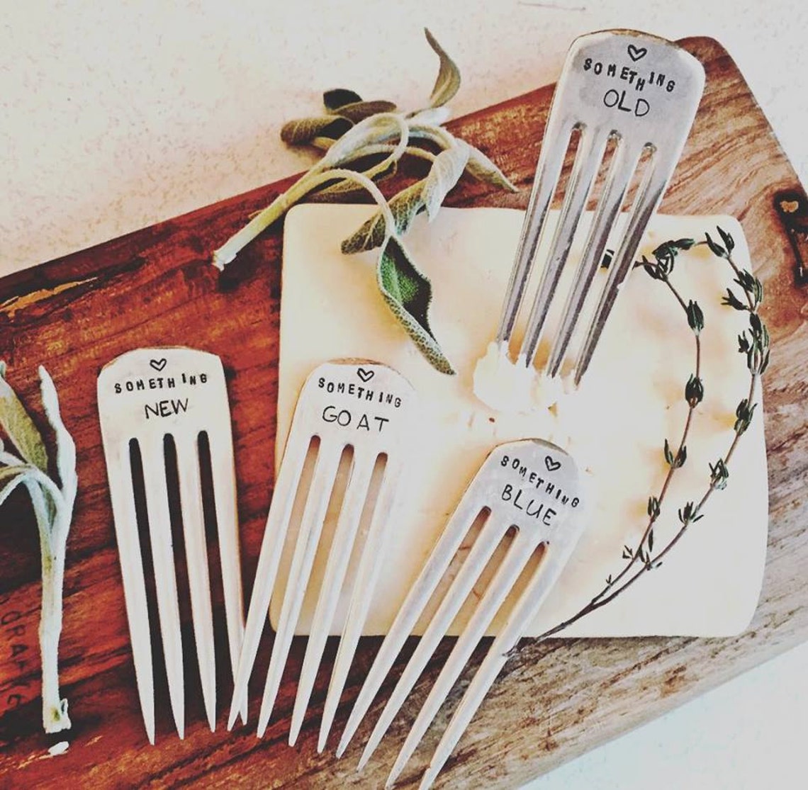 Cheese Forks Cheese Markers Stamped Forks Stamped Silver - Etsy