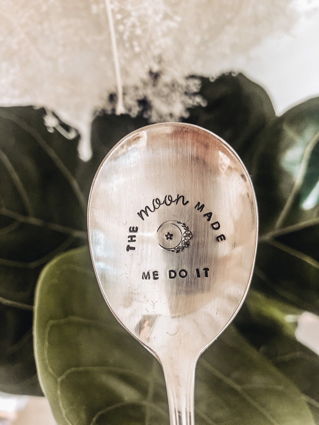 The Moon Made Me Do It - Moon Phases - Stamped Spoon - Stamped Coffee ...