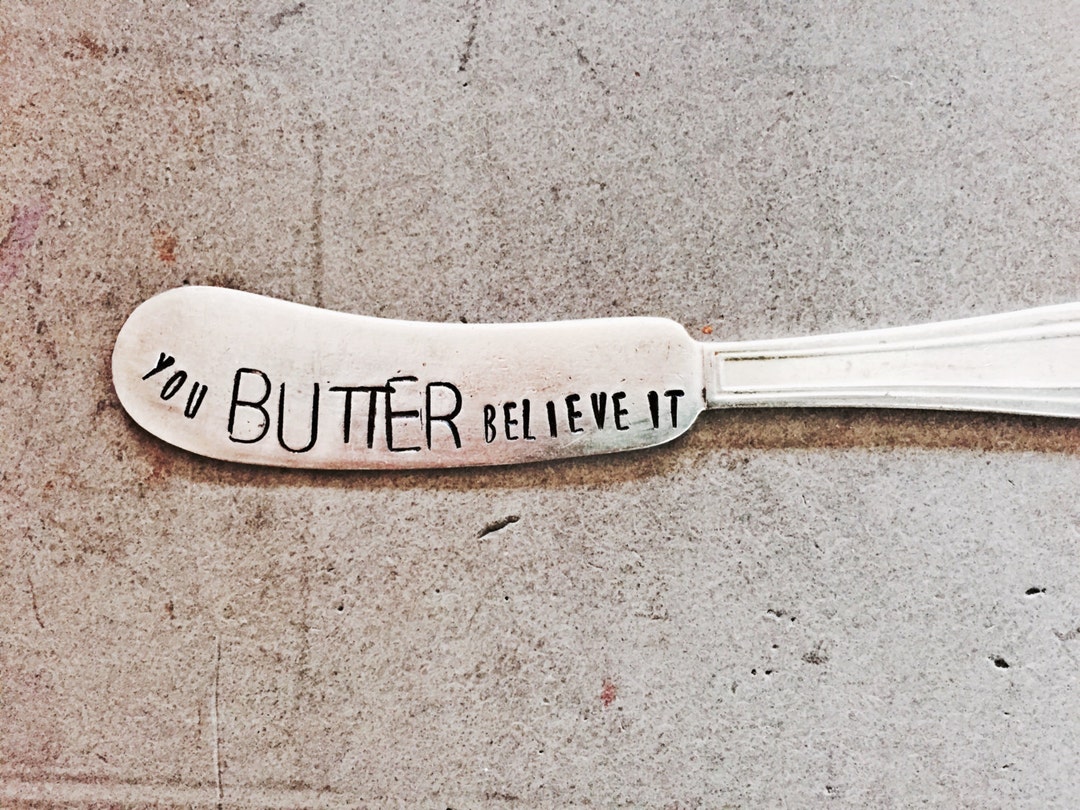 Butter Knife, Stamped Butter Spreader, Housewarming Gift, Unique Gifts ...