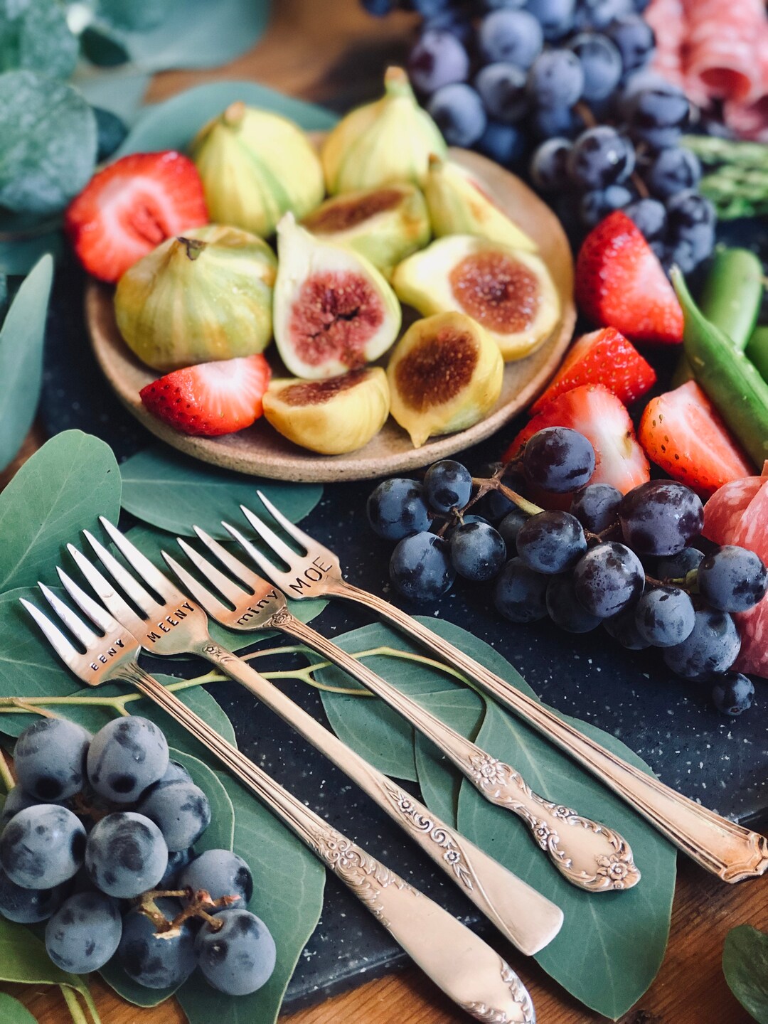 Appetizer Fork Set - Charcuterie Set - Cheese Board - Meat Plate ...