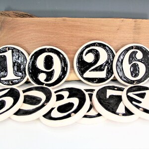 Ceramic House Number Tiles, Date Tiles, Year Tiles, Vintage Style ...