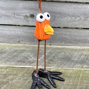 Ceramic Bird, Small Bird, Handmade Bird, Orange Bird, Bird - Etsy