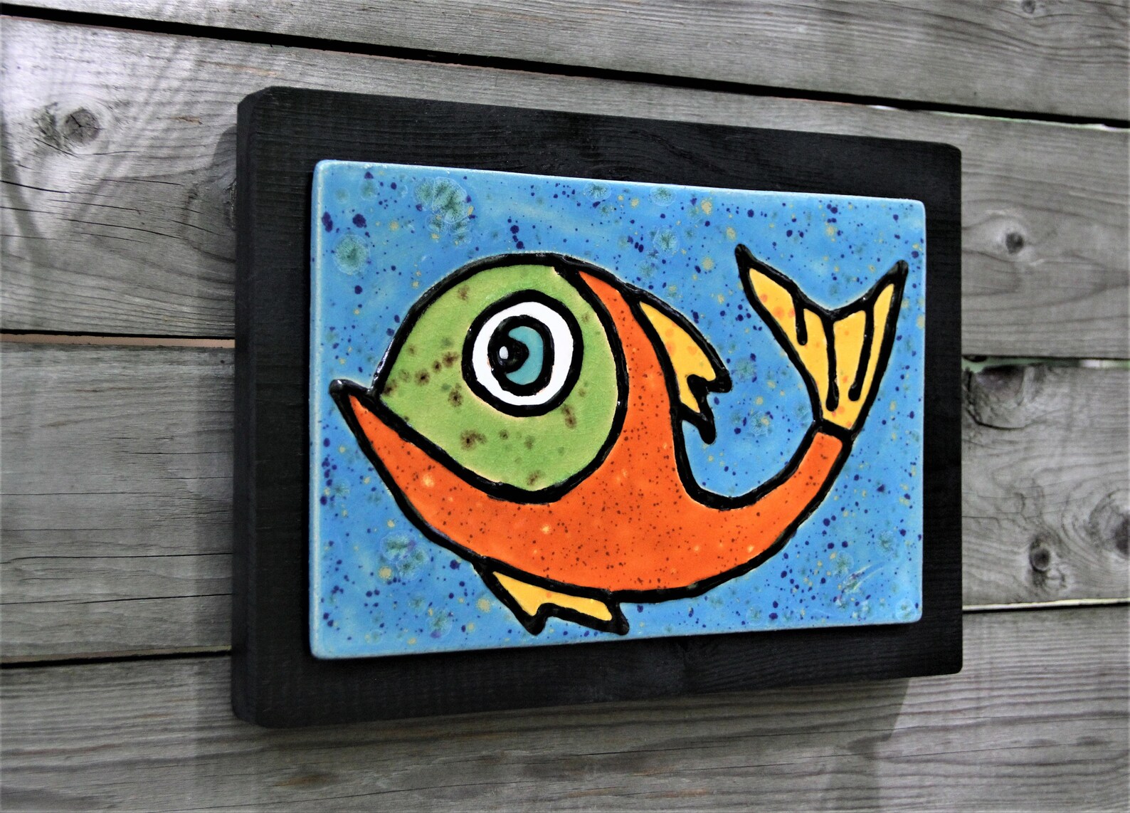 Fish Tile Ceramic Fish Tile Whimsical Fish Handmade Fish - Etsy