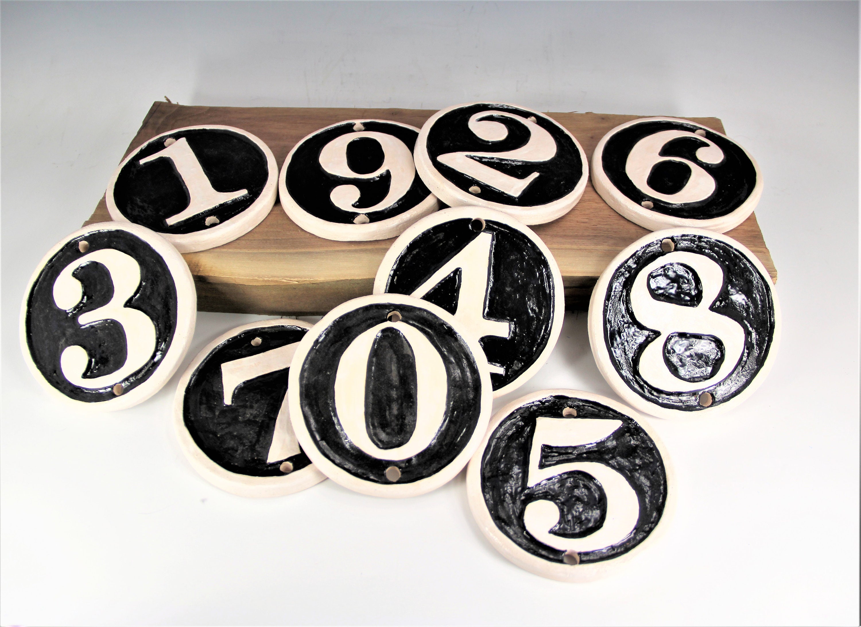Ceramic House Number Tiles Date Tiles Year Tiles Vintage | Etsy