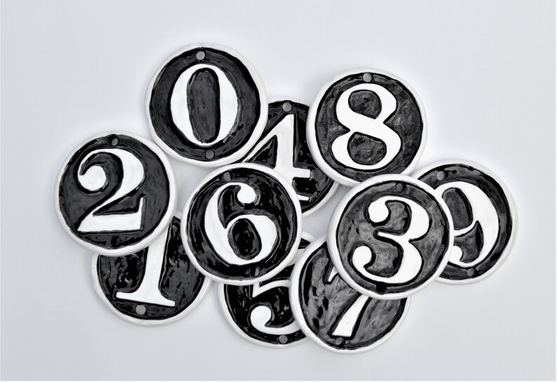 Ceramic House Number Tiles Date Tiles Year Tiles Vintage - Etsy