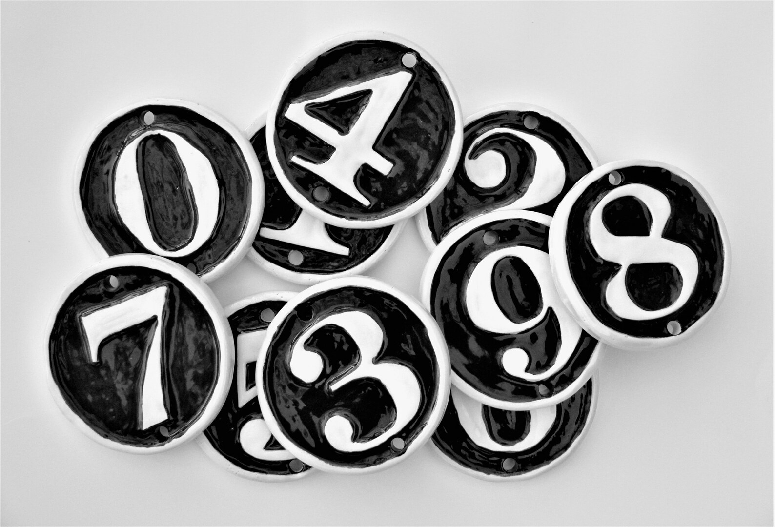 Ceramic House Number Tiles Date Tiles Year Tiles Vintage - Etsy