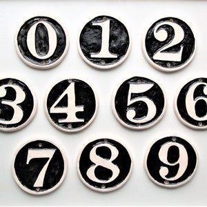 Ceramic House Number Tiles, Date Tiles, Year Tiles, Vintage Style ...