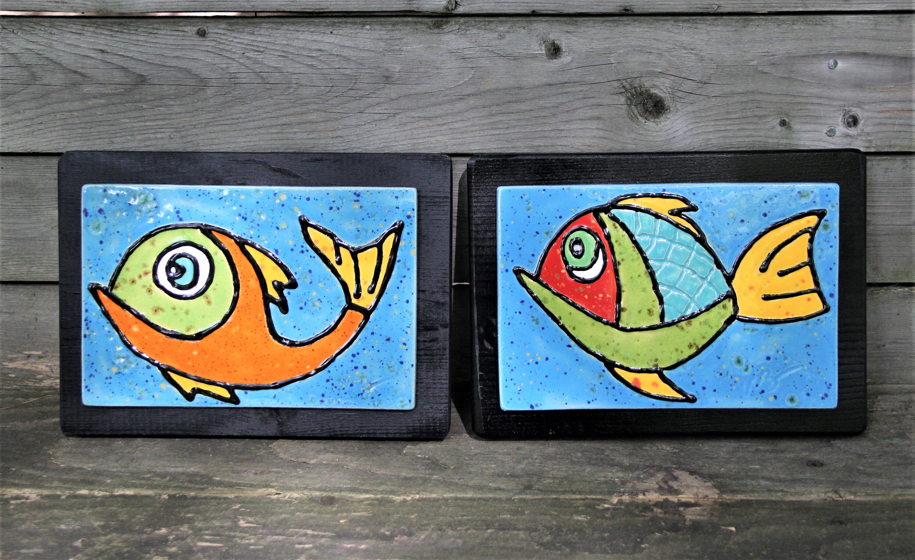 Fish Tile Ceramic Fish Tile Whimsical Fish Handmade Fish - Etsy