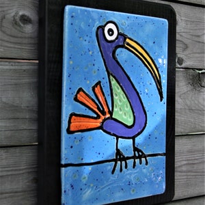 Bird Tile Ceramic Bird Tile Handmade Bird Tile Bird Art - Etsy