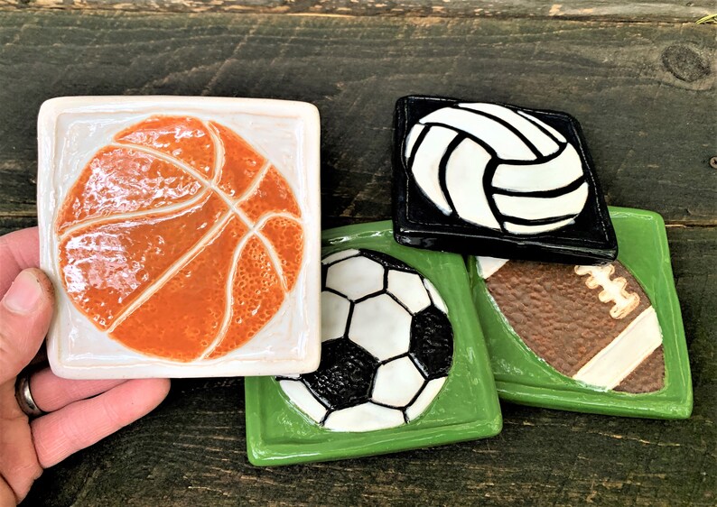 Basketball Tile, Ceramic Tile, Basketball Art, Sports Tile, Sports Art ...