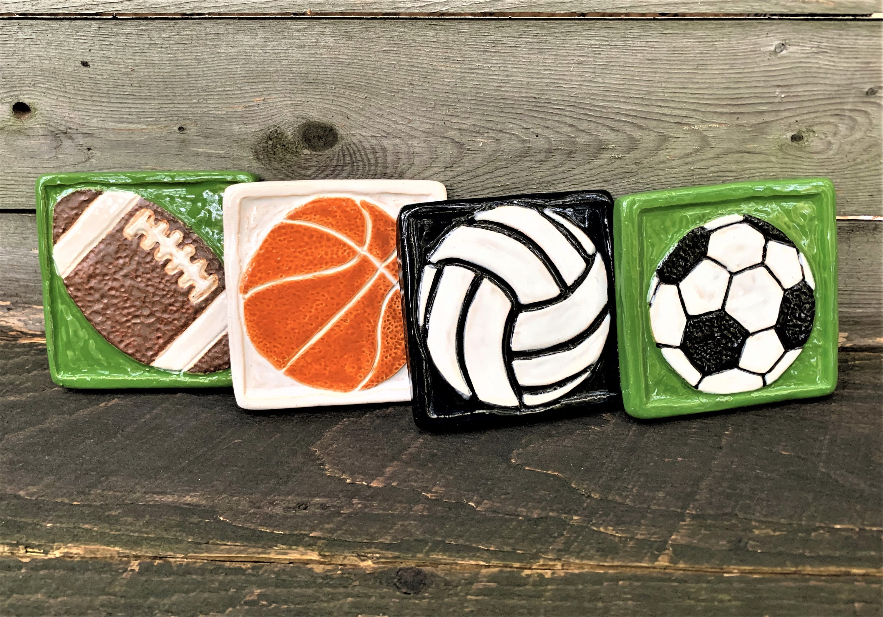 Soccer Ball Tile, Ceramic Tile, Soccer Ball Art, Sports Tile, Sports ...
