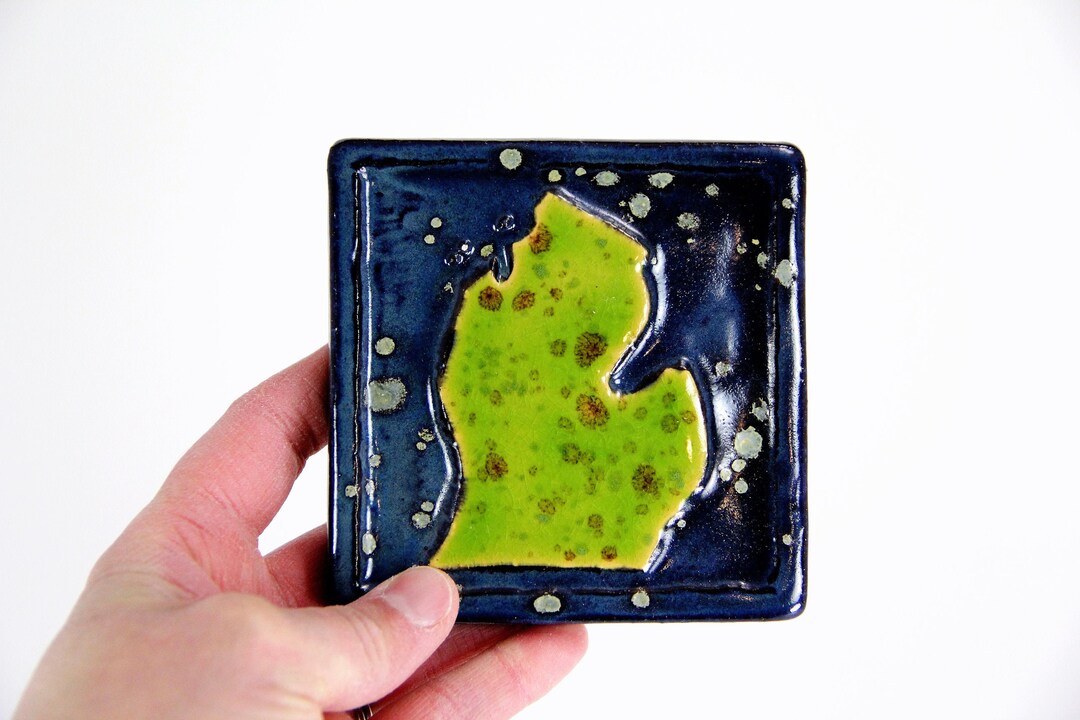 Michigan Tile, Ceramic Tile, Michigan Art - Etsy