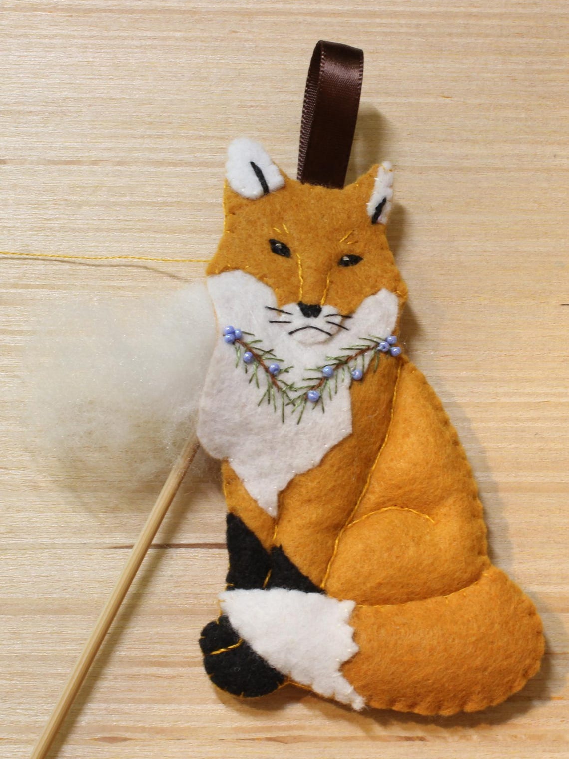Pattern--fox Felt Ornament Pattern, Fantastic Foxes Ornament Tutorial ...