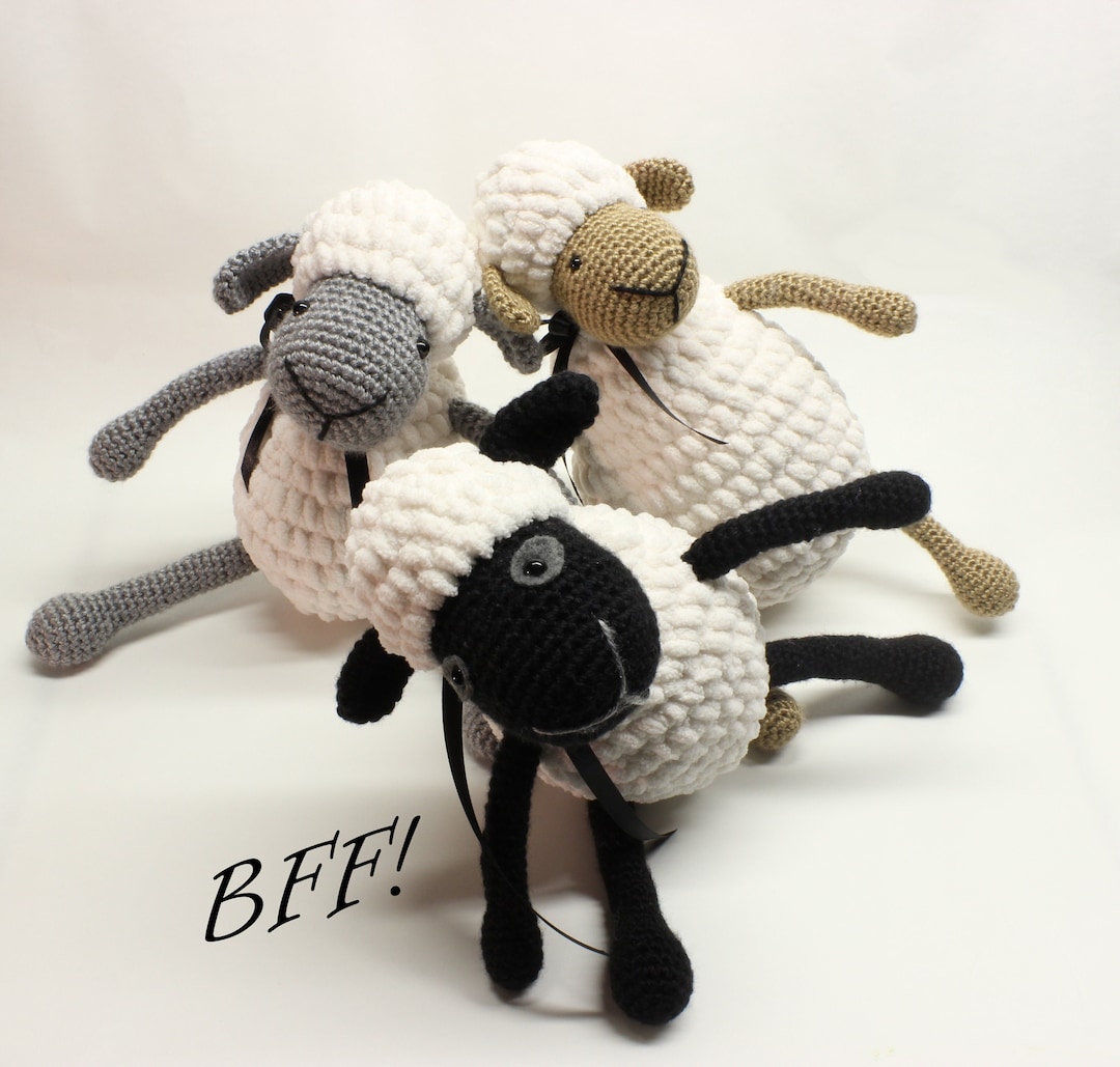 Plush Amigurumi Sheep--pick Your Colour! - Etsy