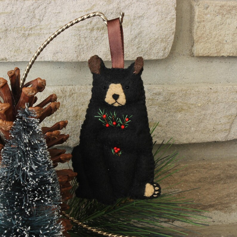 Friendly Black Bears--woodland Friends Series--pair of Bears--two ...