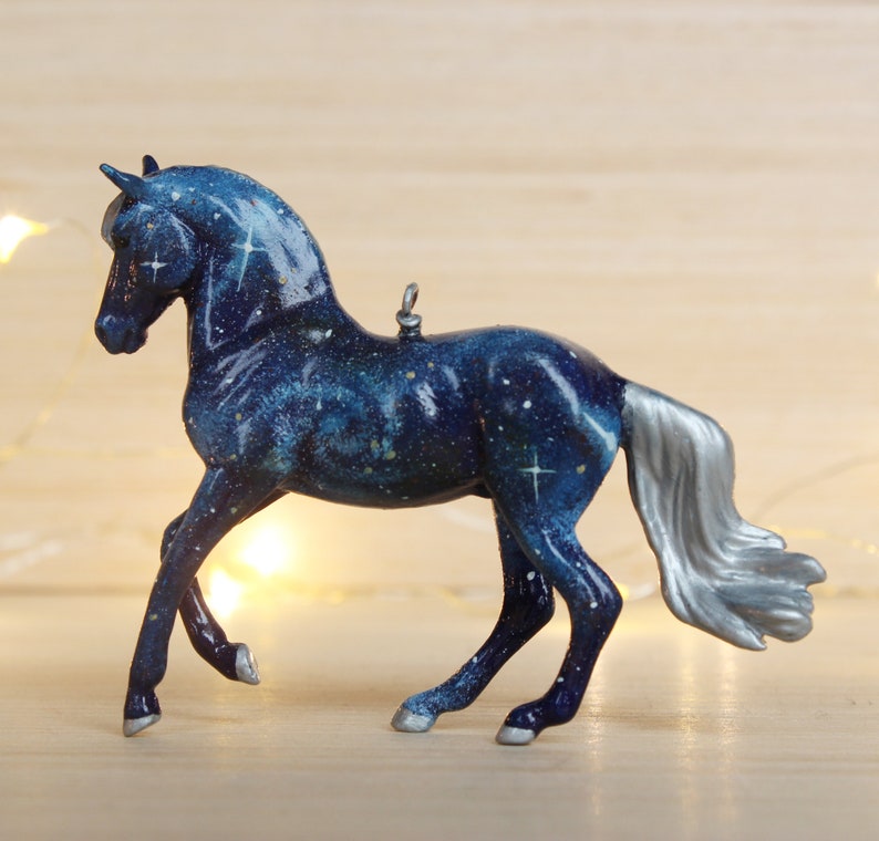 Breyer Model Horse Repaint Christmas Ornamentcantering Morgan ...