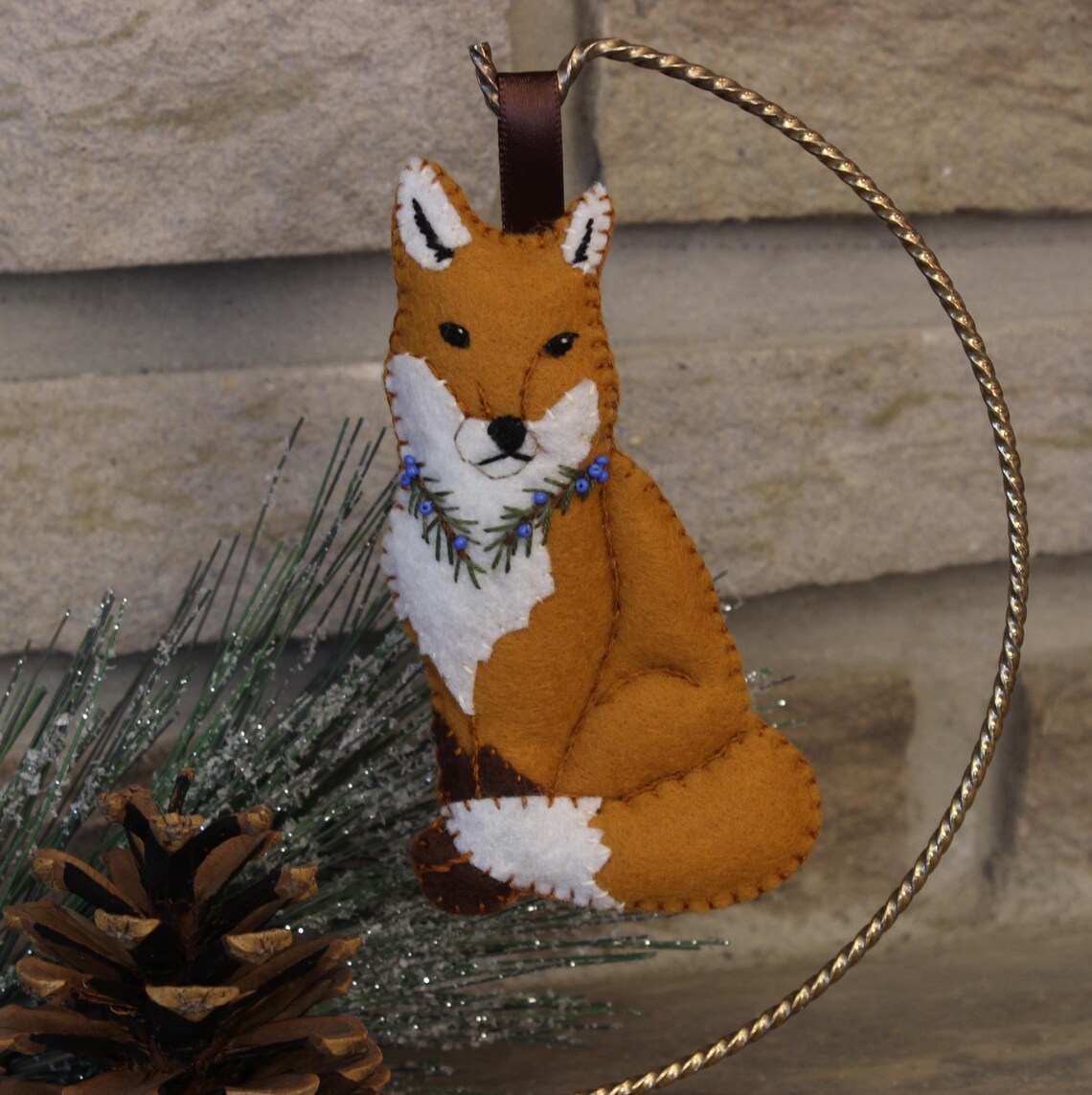 Pattern--fox Felt Ornament Pattern, Fantastic Foxes Ornament Tutorial ...