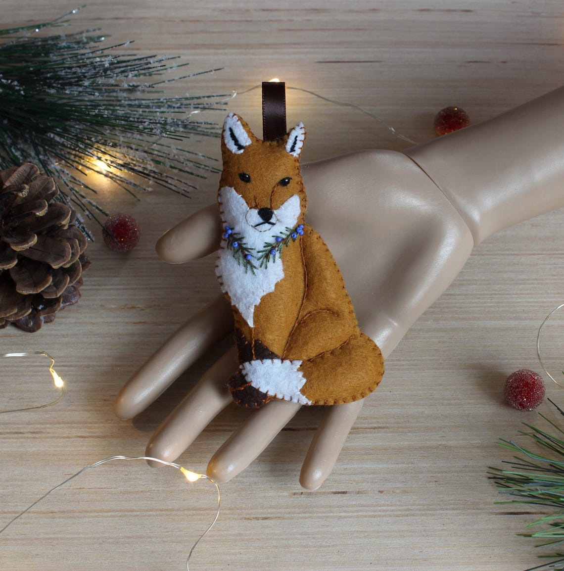 Pattern--fox Felt Ornament Pattern, Fantastic Foxes Ornament Tutorial ...
