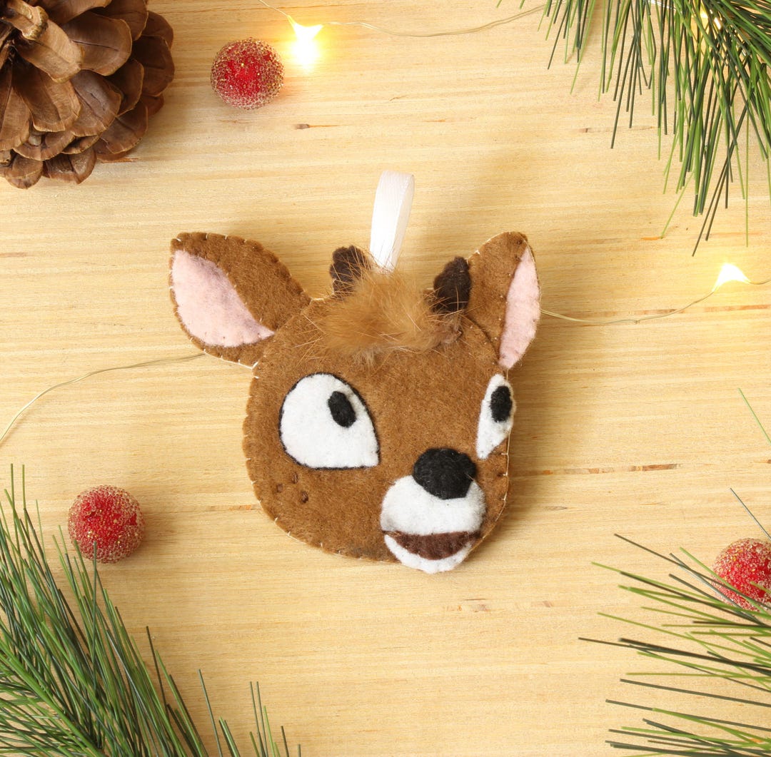 Fireball--rudolph Christmas TV Special Homage, Hand-sewn Felt Character ...
