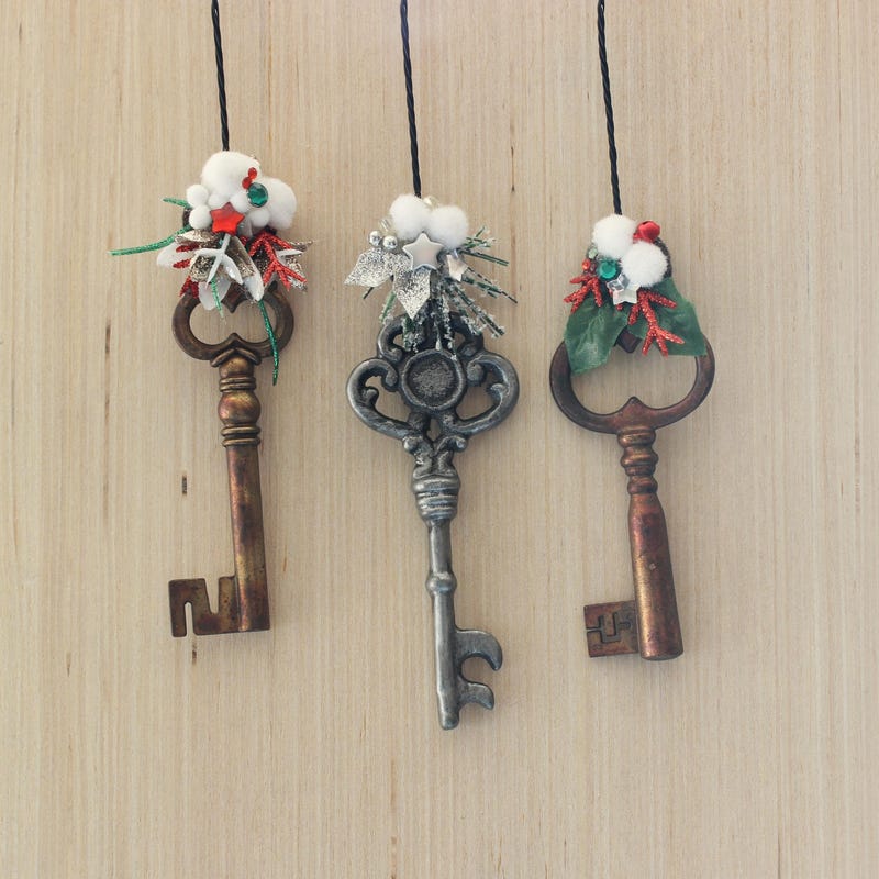 Skeleton Key Ornament - Etsy