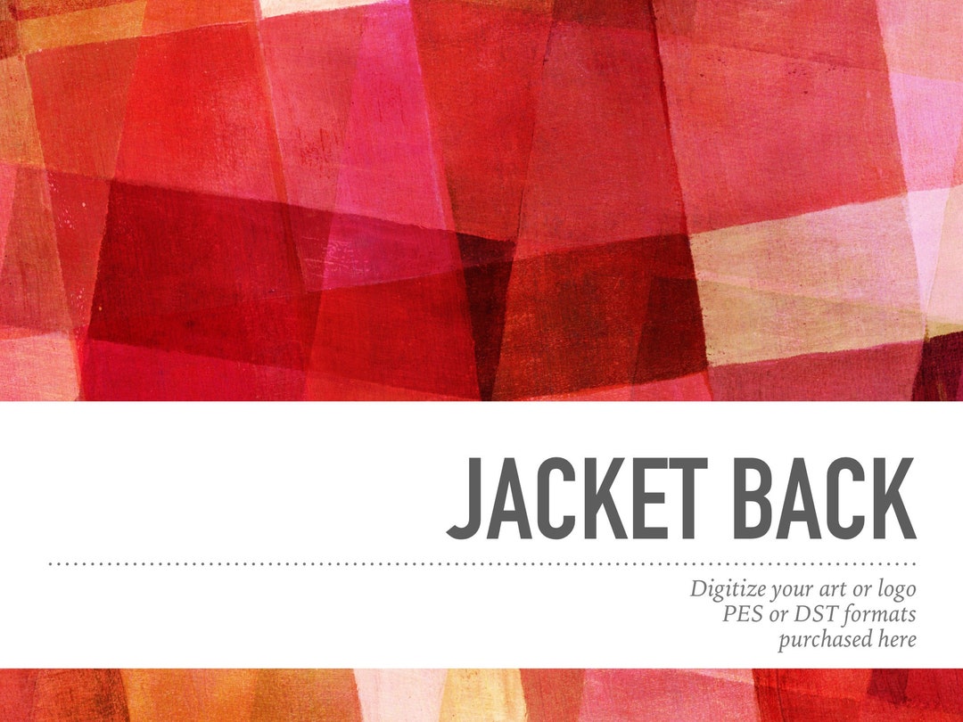 Digitize Jacket Back Size Art or Logo - Etsy