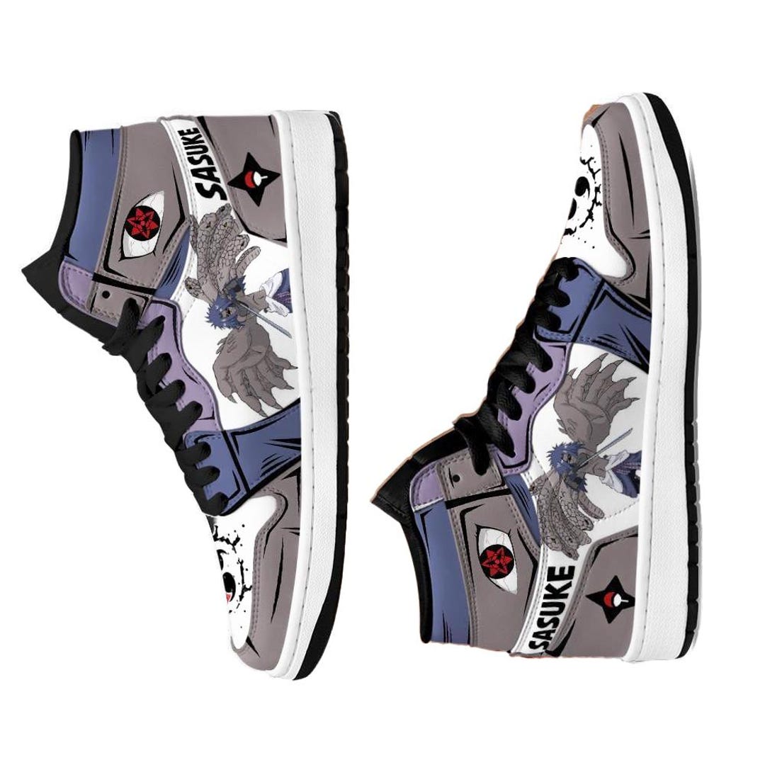 Sasuke Shoes Cursed Seal of Heaven Costume Anime Jd1s Sneakers - Etsy